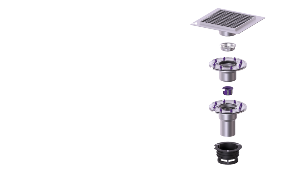 Stainless steel floor drains - KESSEL - mastering water