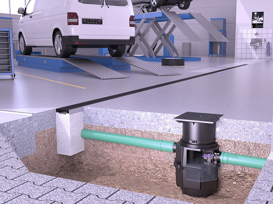 EasyOil ground oil/fuel separator - KESSEL - mastering water