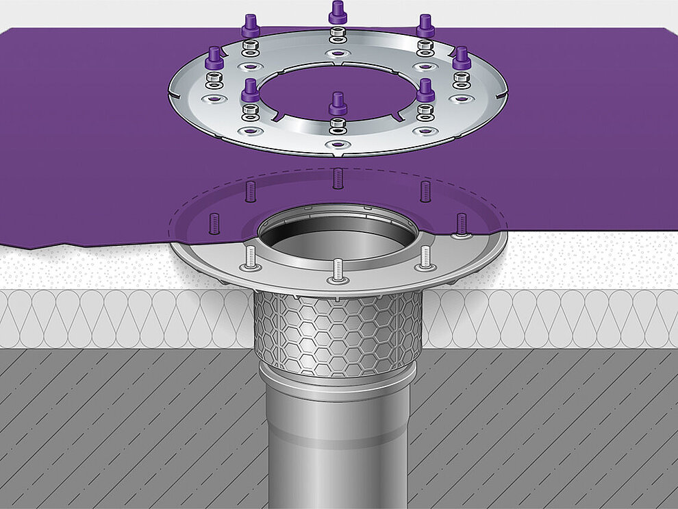 Waterproofing drains using a membrane - KESSEL - mastering water
