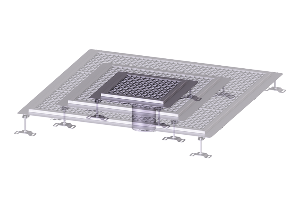 Stainless steel floor trays - KESSEL - mastering water
