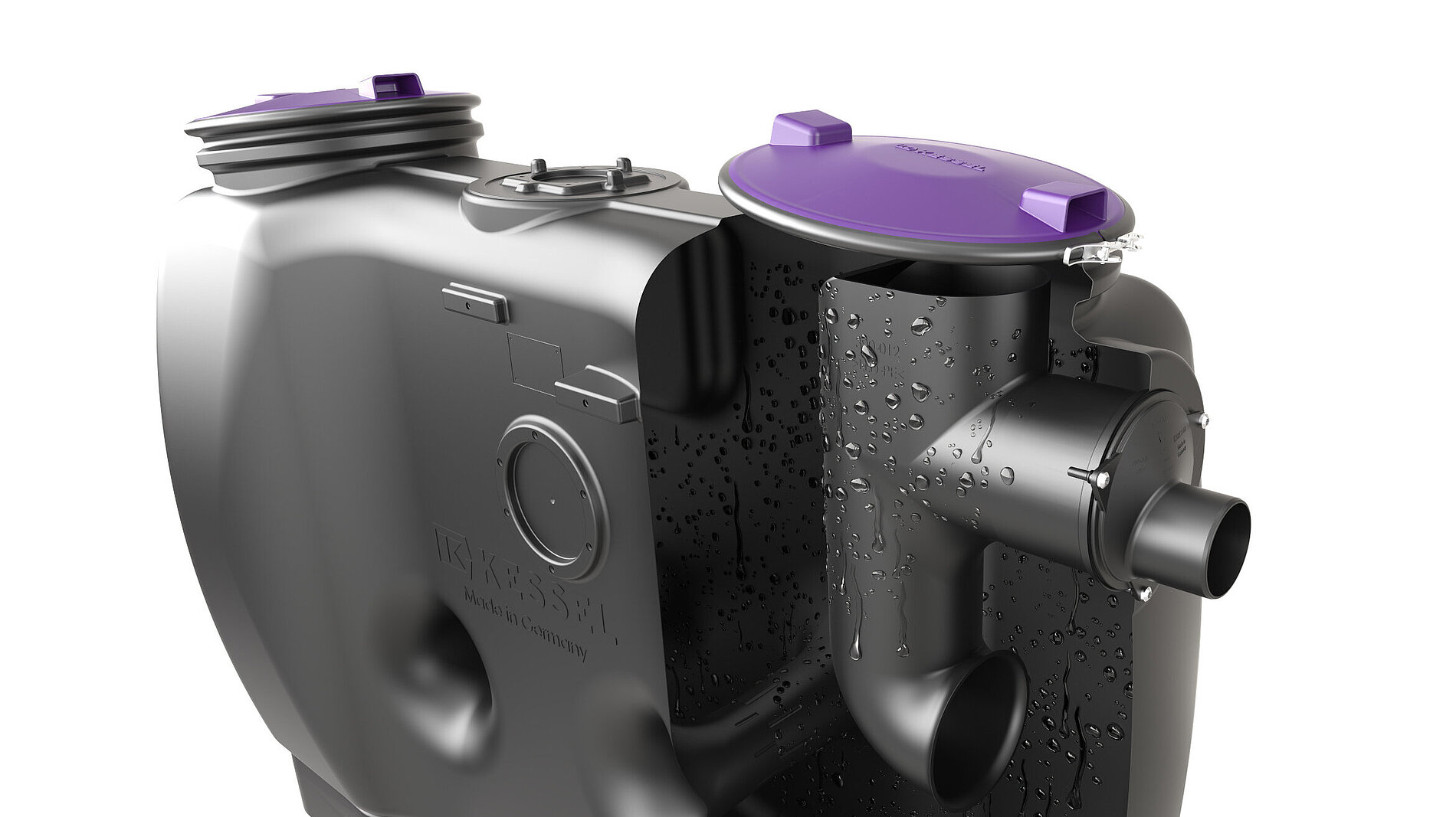 EasyClean free Modular grease separator - KESSEL - mastering water