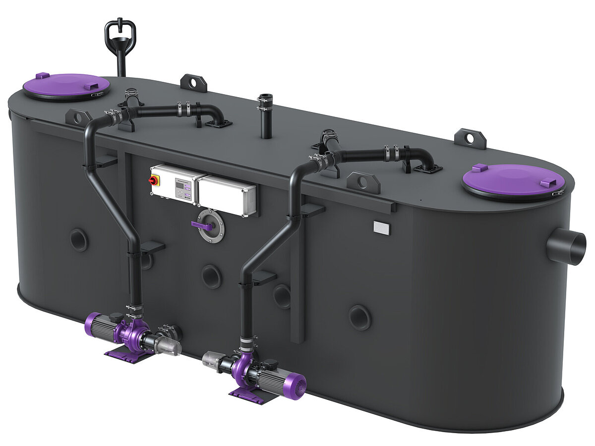 EasyClean free Auto Mix grease separator - KESSEL - mastering water