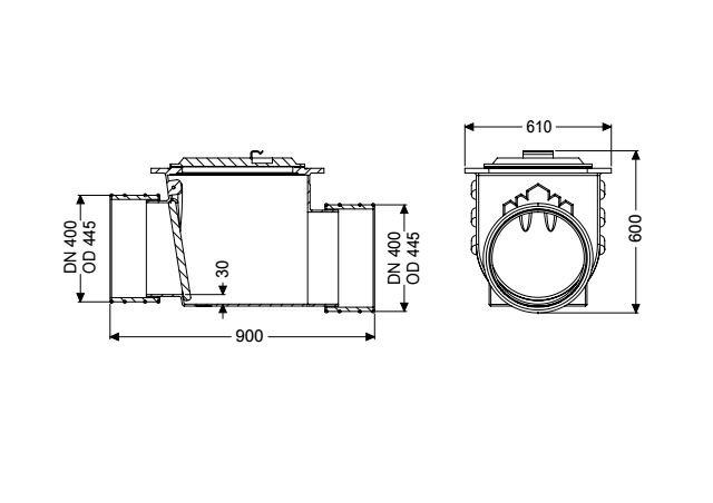 Backwater valve Multitube Backwater valve Multitube 71400 - KESSEL ...